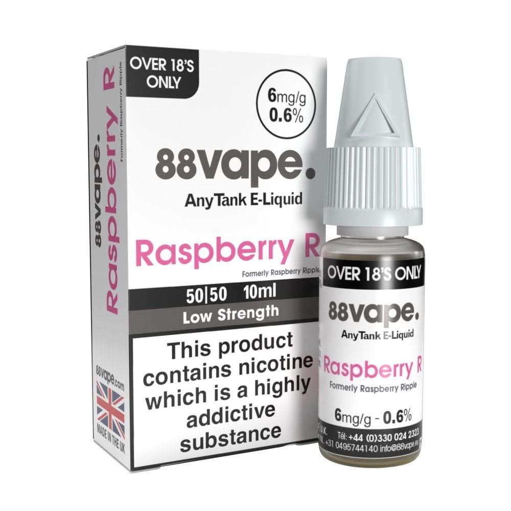 88Vape Raspberry Ripple eLiquid (10ml) only £95p | Vapekit